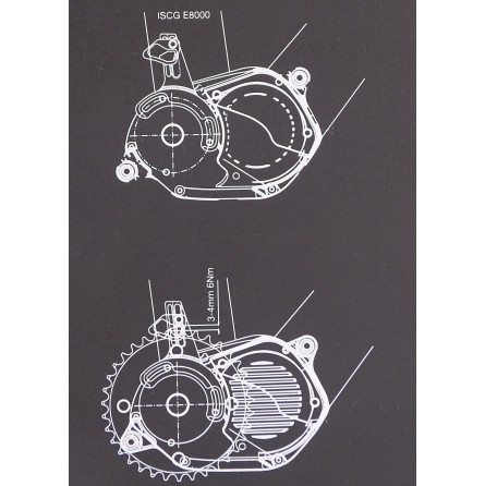 CLOUD 30T-40T SHIMANO E8000 chain guide CH-E8-MINI
