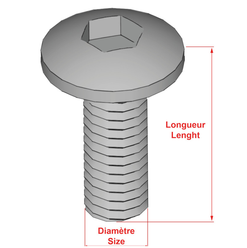 Vis inox A2 Tête BHC