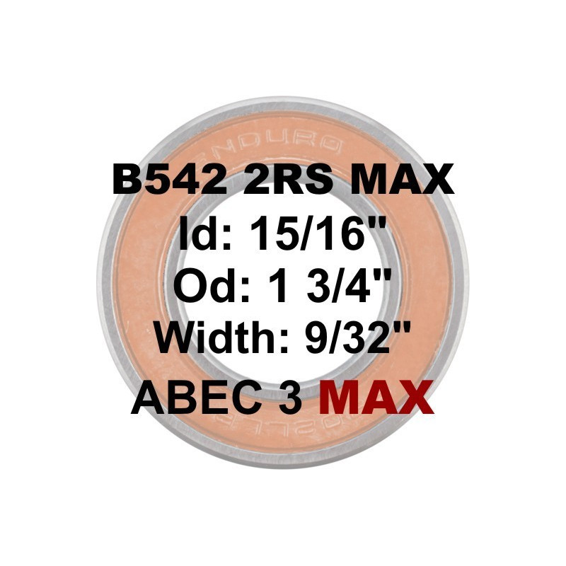 B542 2RS MAX 15/16"x1 3/4"x9/32" Bearing