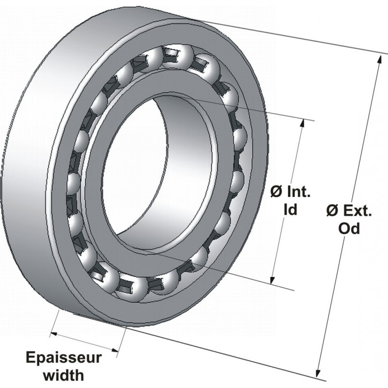 B542 2RS MAX 15/16"x1 3/4"x9/32" Bearing